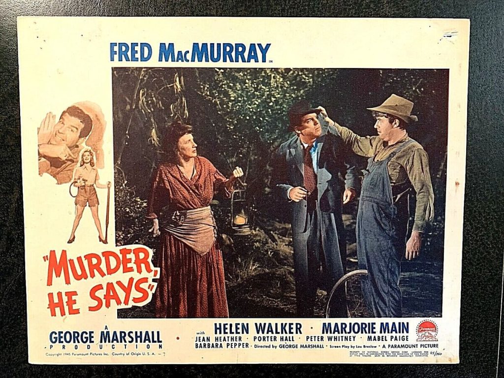 How Tall Was Fred Macmurray: Mystery of "Murder, He Says"