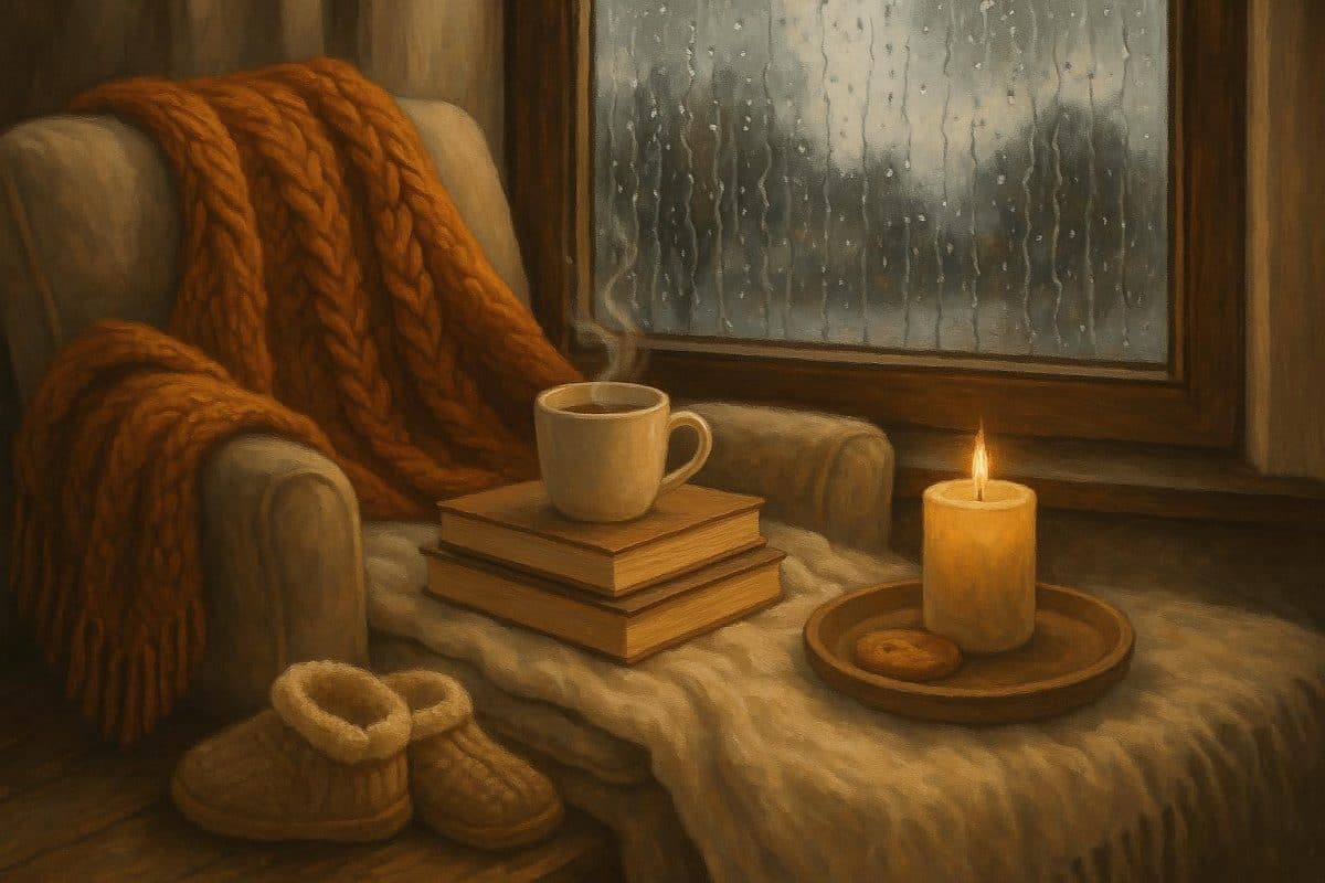 Ways to Stay Warm and Cozy on a Gloomy Rainy Day